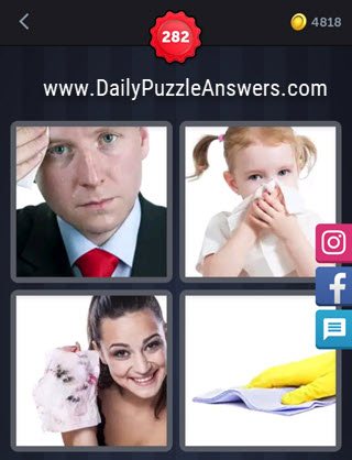 4 Pics 1 Word Level 282 Answer - Daily Puzzle Answers
